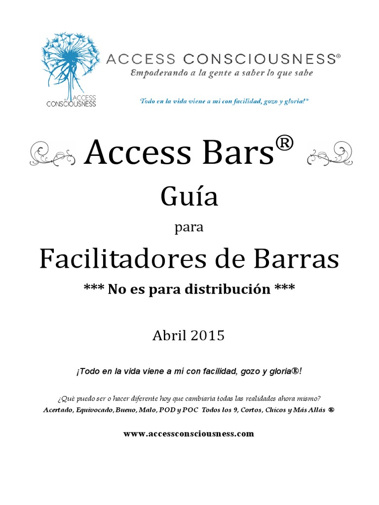 Access Bars Facilitators Guide | PDF