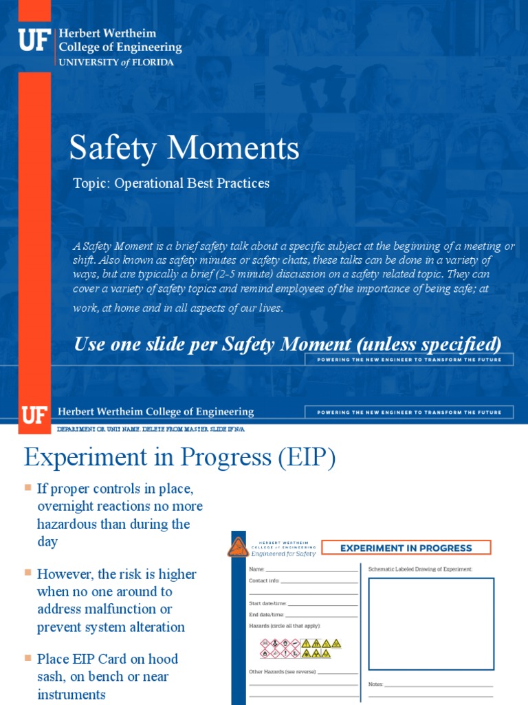 Safety Moments Best Practices 1 | PDF