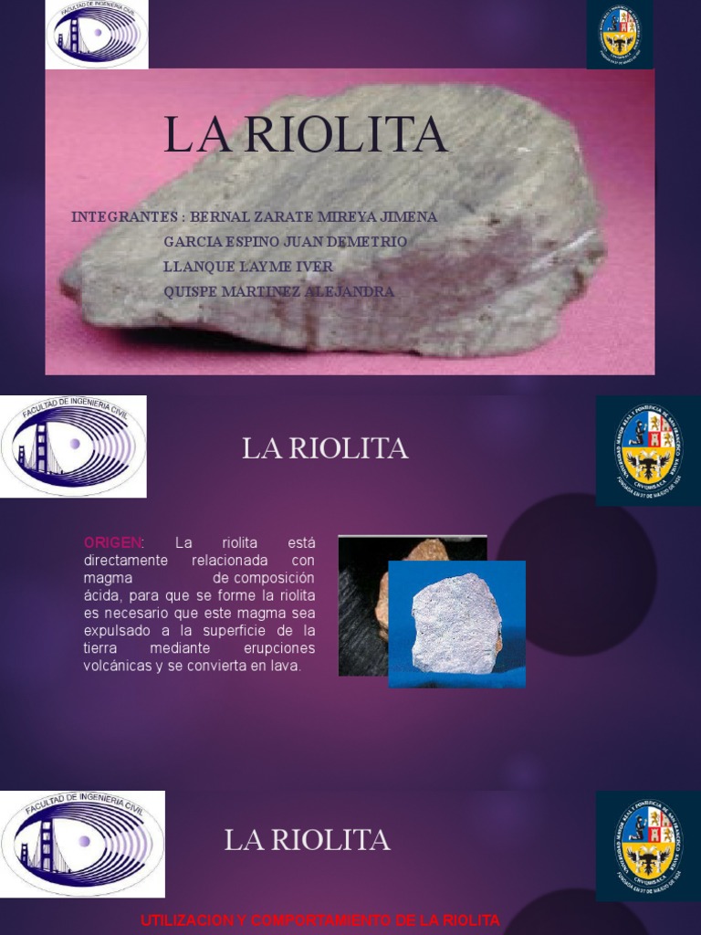 Propiedades y Usos de la Riolita | PDF | Roca ígnea | Granito