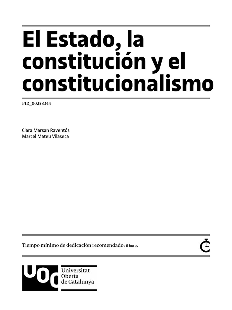 Modulo 1 El Estado La Constitucion Y El Constitucionalismo Descargar