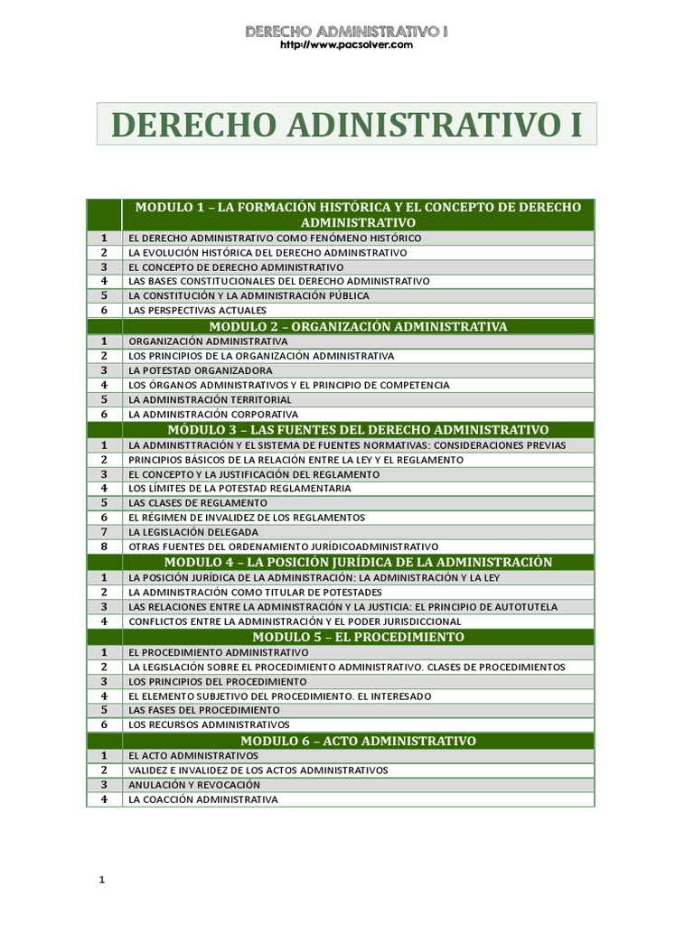 Resumen Admin 1 | PDF | Ley administrativa | Regulación