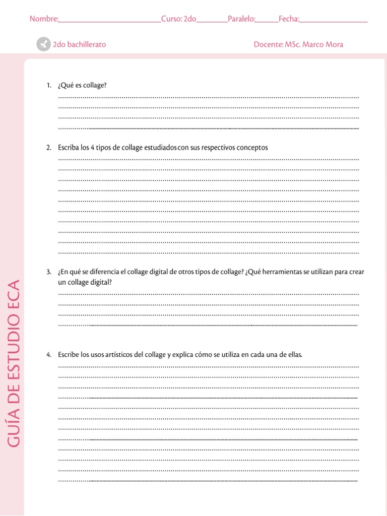 Guia de Estudio ECA 2BGU - Final | PDF