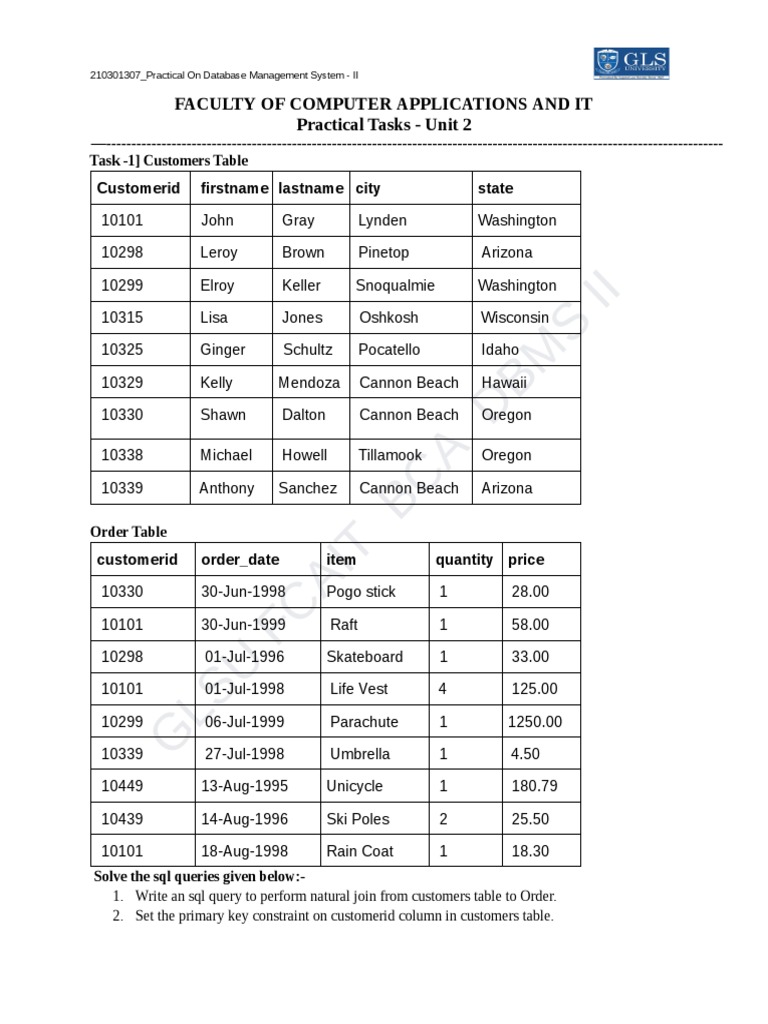 DBMS-II - Unit 2 - Joins | PDF
