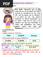 Sit Didactica Los Sismos | PDF | Temblores | Tierra