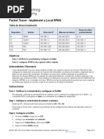 11.4.6 Packet Tracer - Implement A Local Span | PDF | Network Switch | Networking Standards