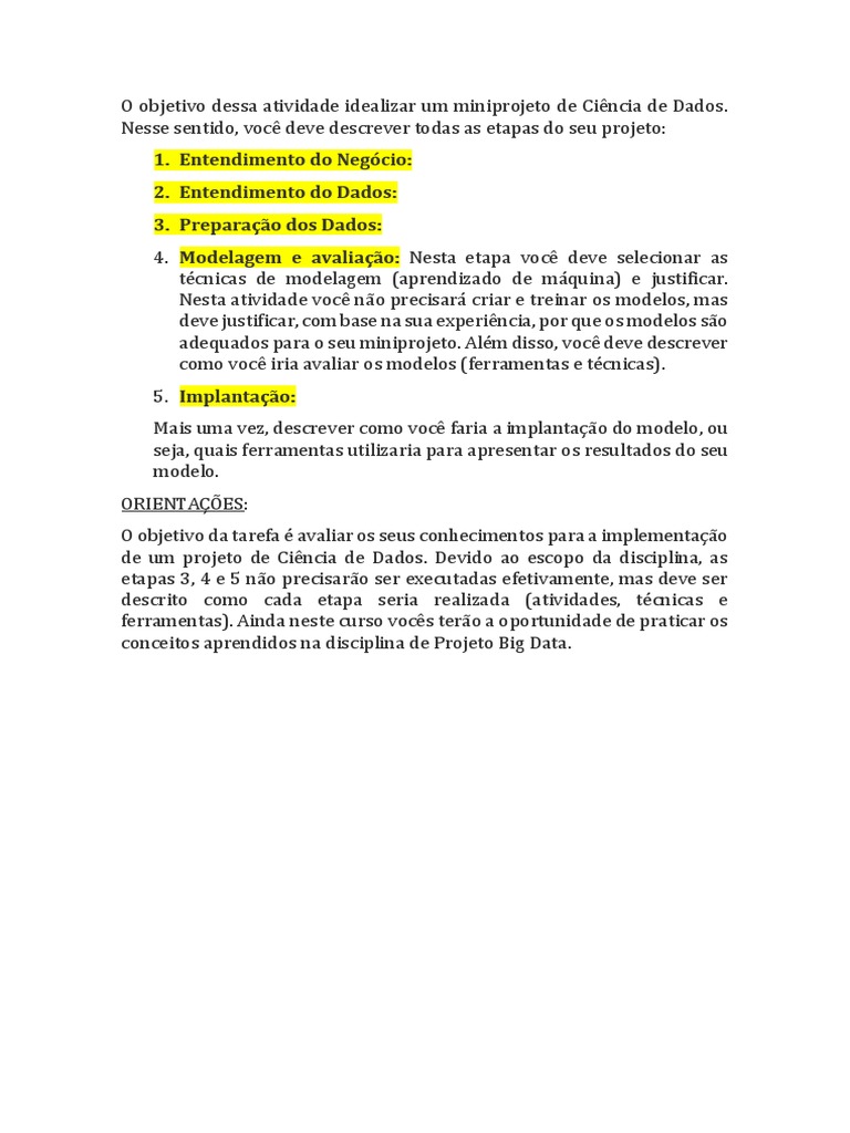 Miniprojeto de Ciência de Dados | PDF | Carreira e Crescimento