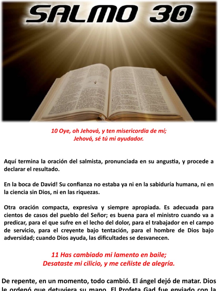 Salmo 30 - 10,12 | PDF