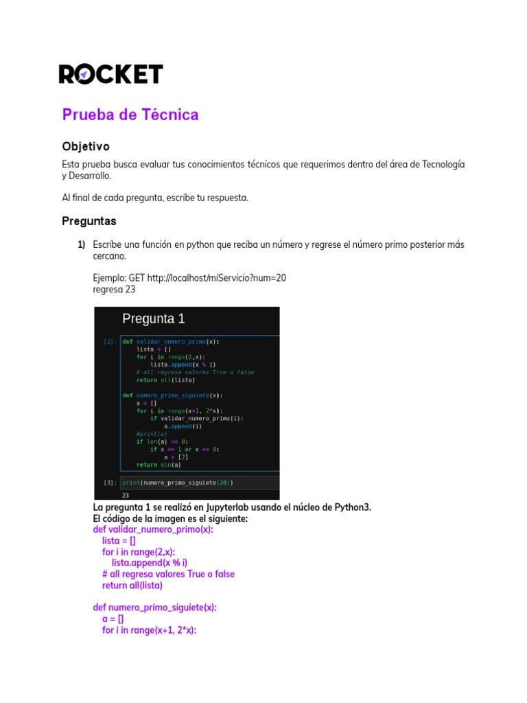 David - Prueba Técnica Developer (Python) | PDF | Python (lenguaje de ...