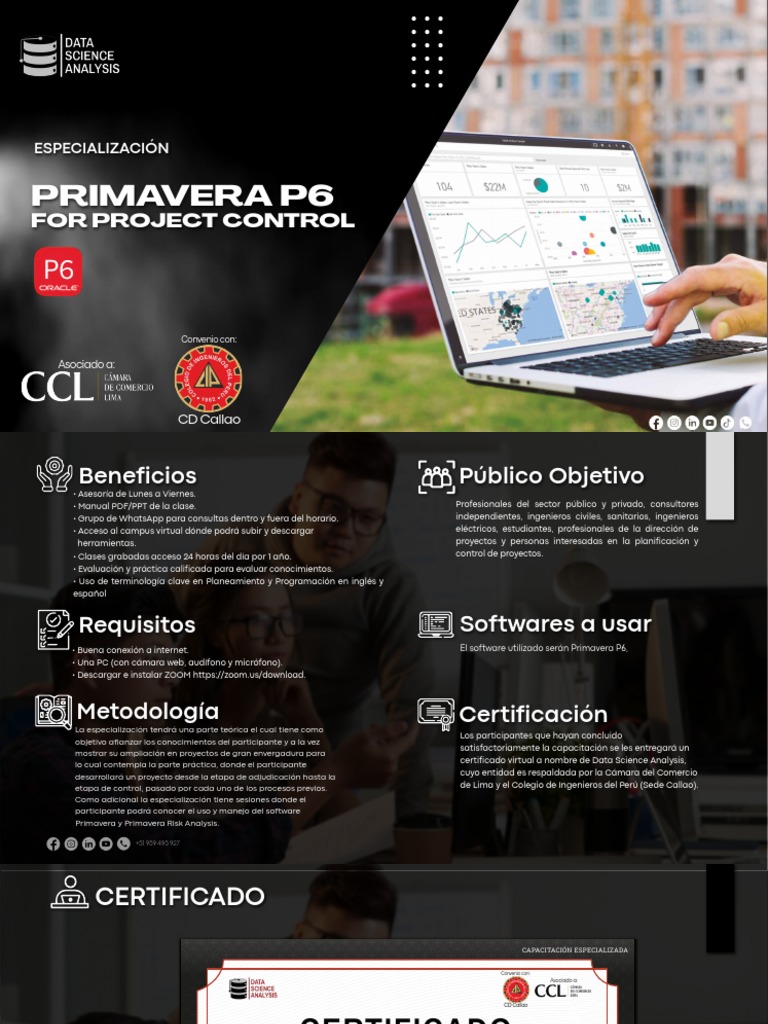 Brochure Primavera P6 For Project Control | PDF