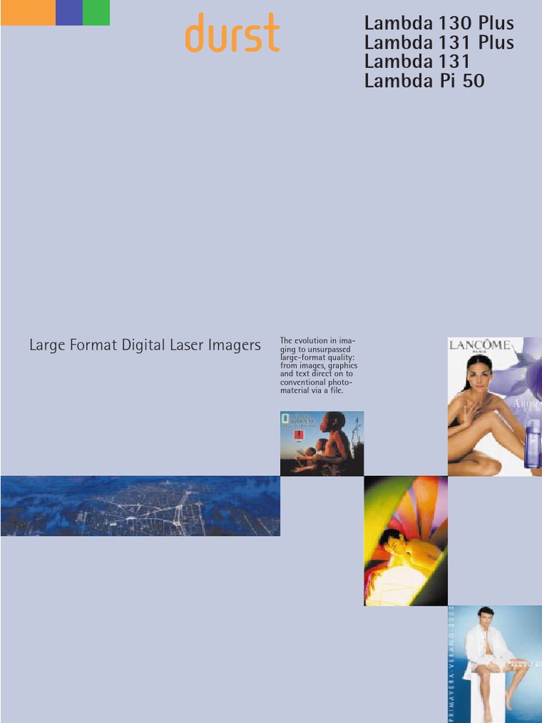 Folleto Informativo Durst Lambda 130, 131 y Pi 50 | PDF