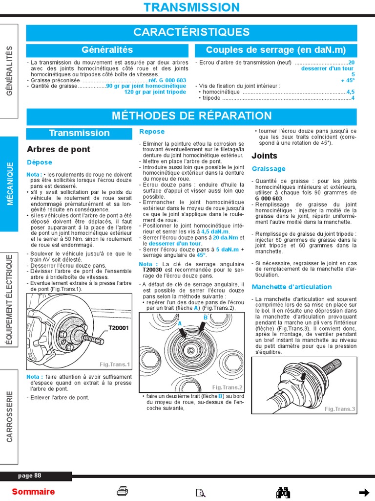 Caractéristiques: Généralités Couples de Serrage (En Dan.M) | Download ...