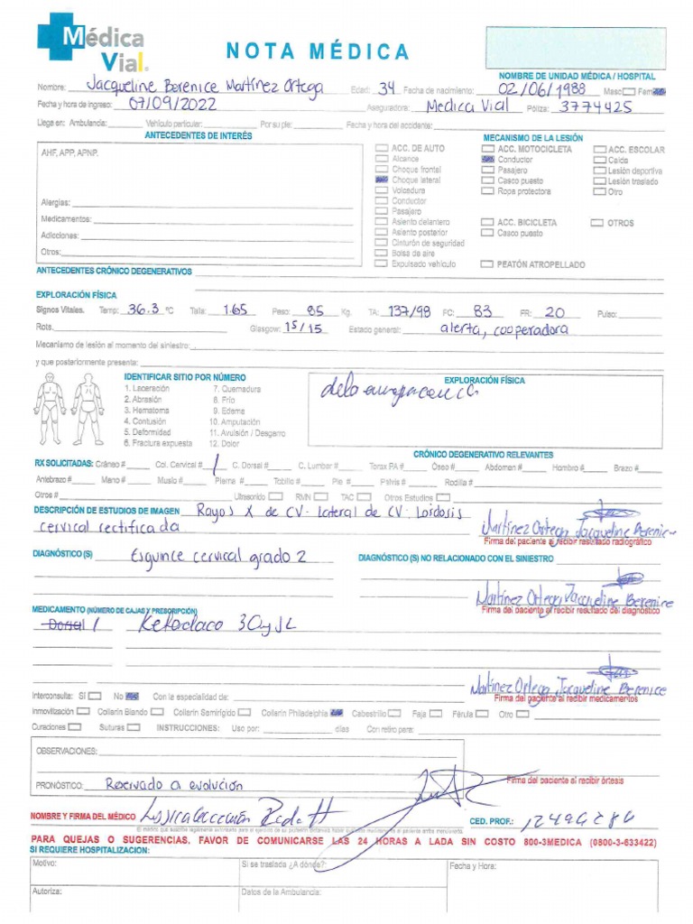 Nota Medica | PDF