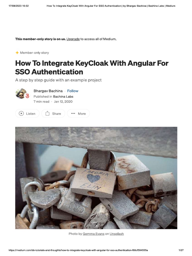 Keycloak Angular Sso Pdf