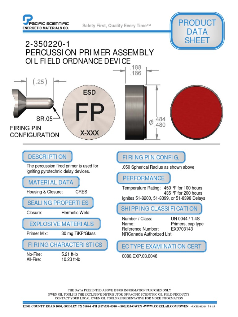 2-350220-1 Percussion Primer LG | PDF