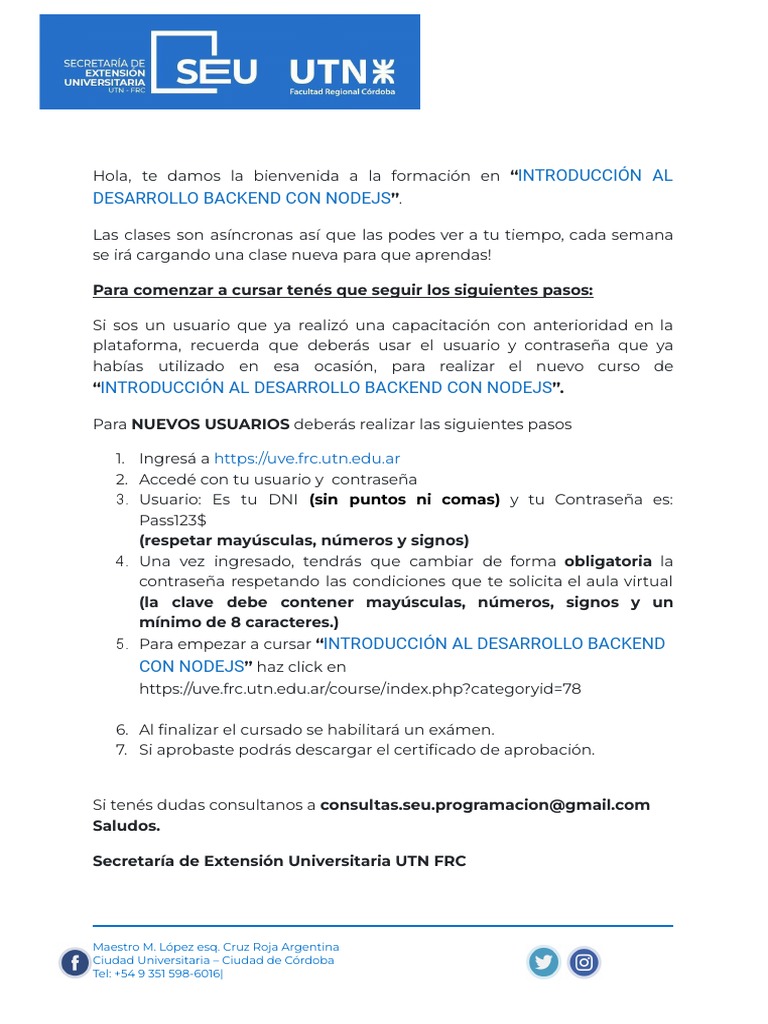 Ntroducción Al Desarrollo Backend Con Nodejs | PDF