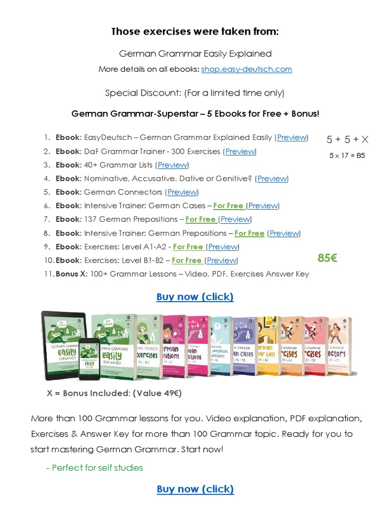 UPLOADED Lists Verbs With Dative and Accusative | PDF