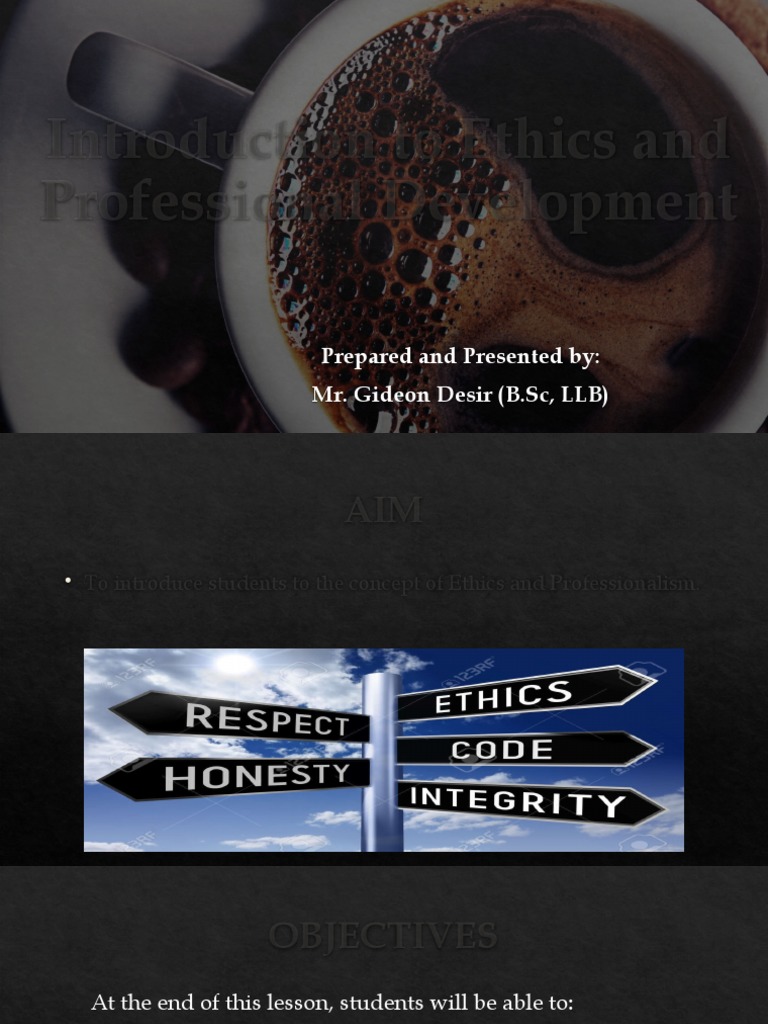 Introduction to Ethics and Professional Development New | PDF