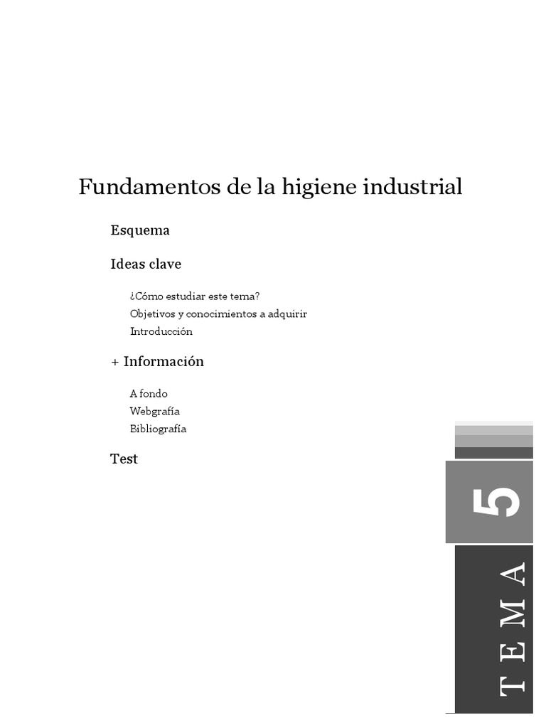 Fundamentos de Higiene Industrial | PDF | Seguridad y salud ocupacional ...