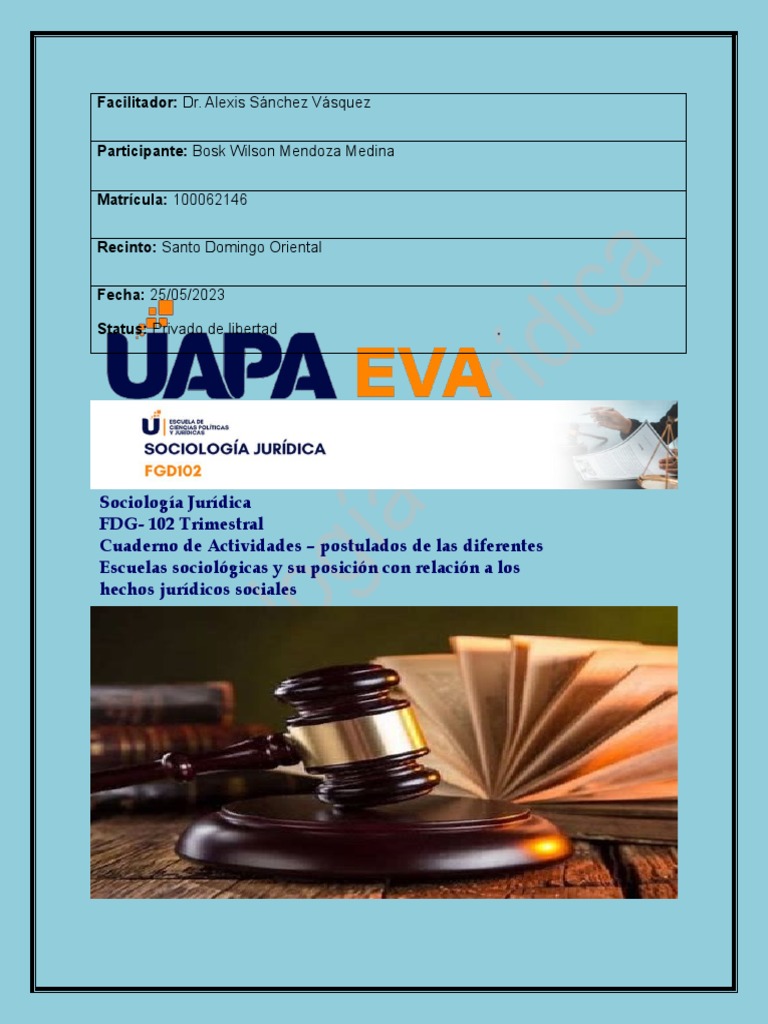 Tarea Viii | PDF | Sociología | Derecho penal