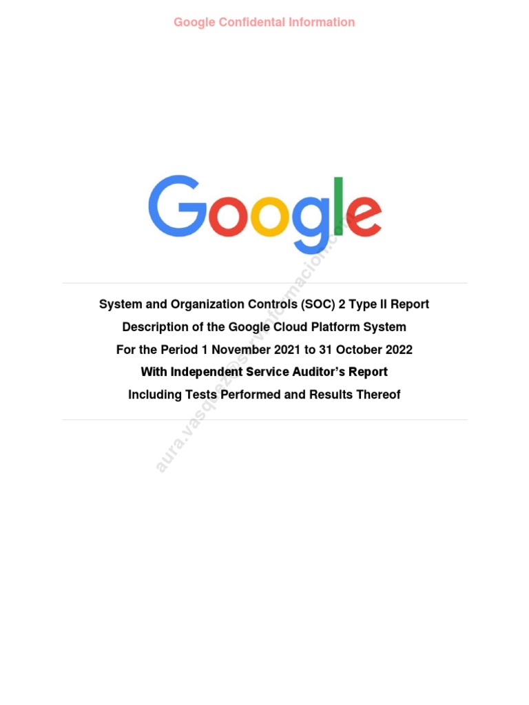 GCP - (Fall-2022) GCP Soc 2. | Download Free PDF | Cloud Computing | Artificial Intelligence