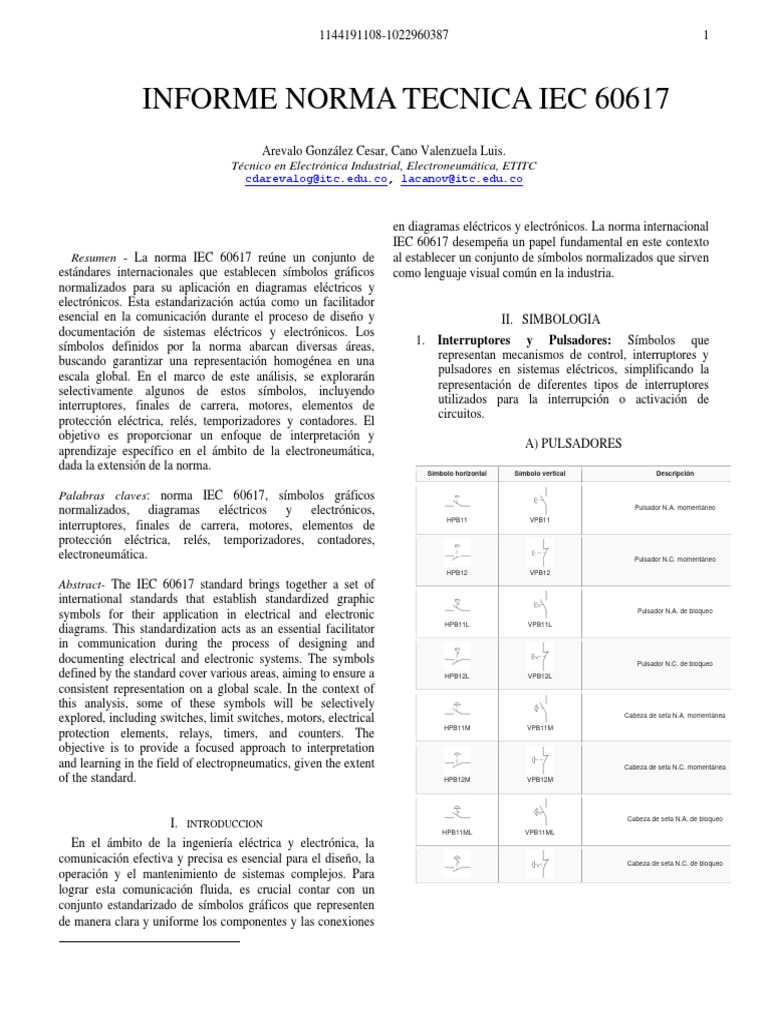 Simbologia 60617 Ieee | PDF | Relé | Motor eléctrico