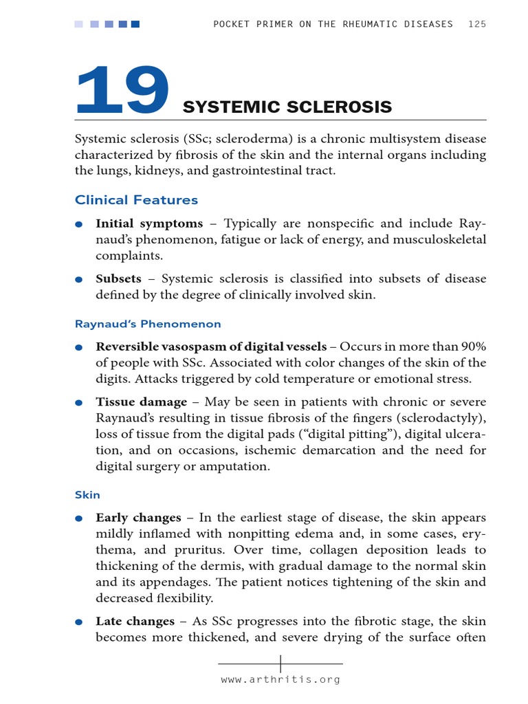 Systemic Sclerosis: Clinical Features | PDF