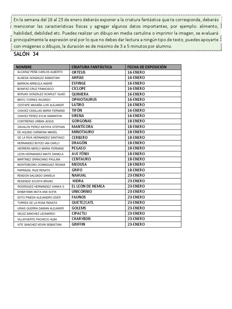3ero Criaturas Fantásticas S34 | PDF
