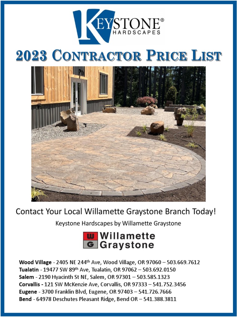 2023 Contractor Price List - 3-15-23 | PDF
