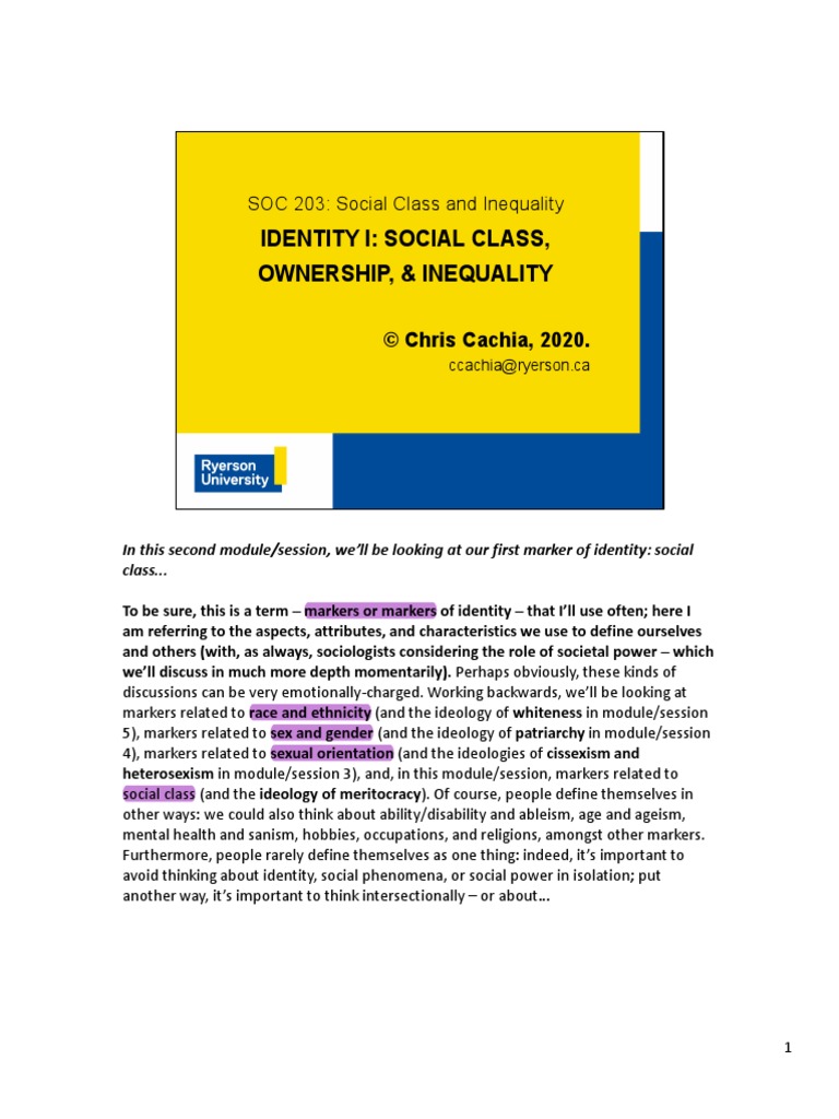 Csoc 203 - Session 2 | PDF | Karl Marx | Poverty