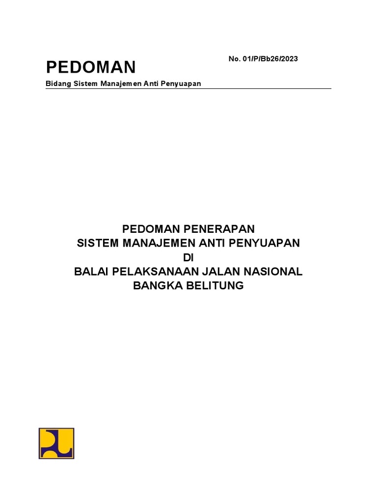 Contoh Pedoman Penerapan Smap | PDF