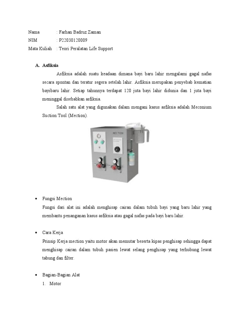 Tugas Teori Life Support | PDF