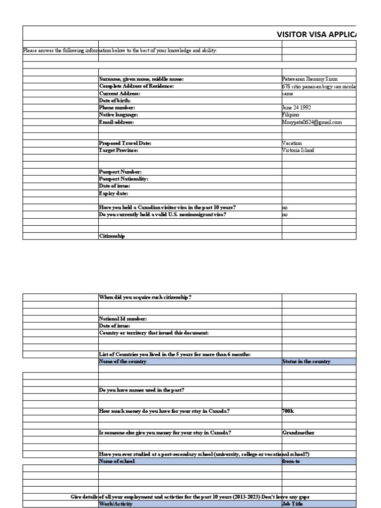 Information Guide Visa App | PDF | Travel Visa | Passport
