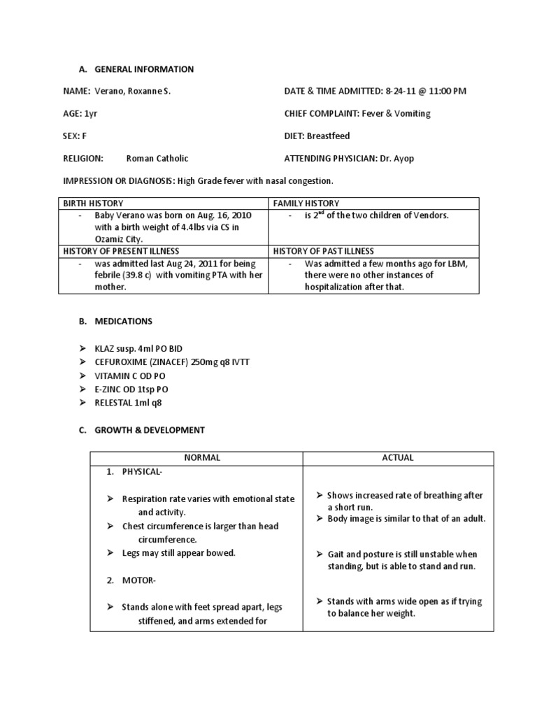 Pedia Assessment | Medical Specialties | Medicine