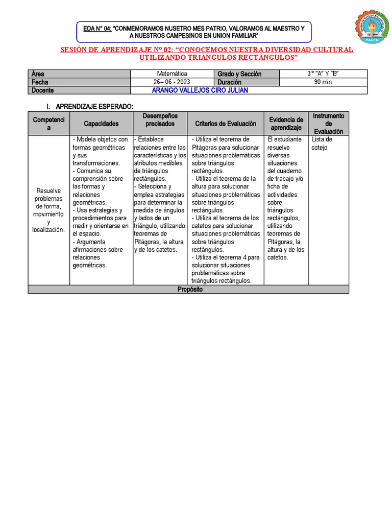 3°-Sesion 2-Eda 4 | PDF