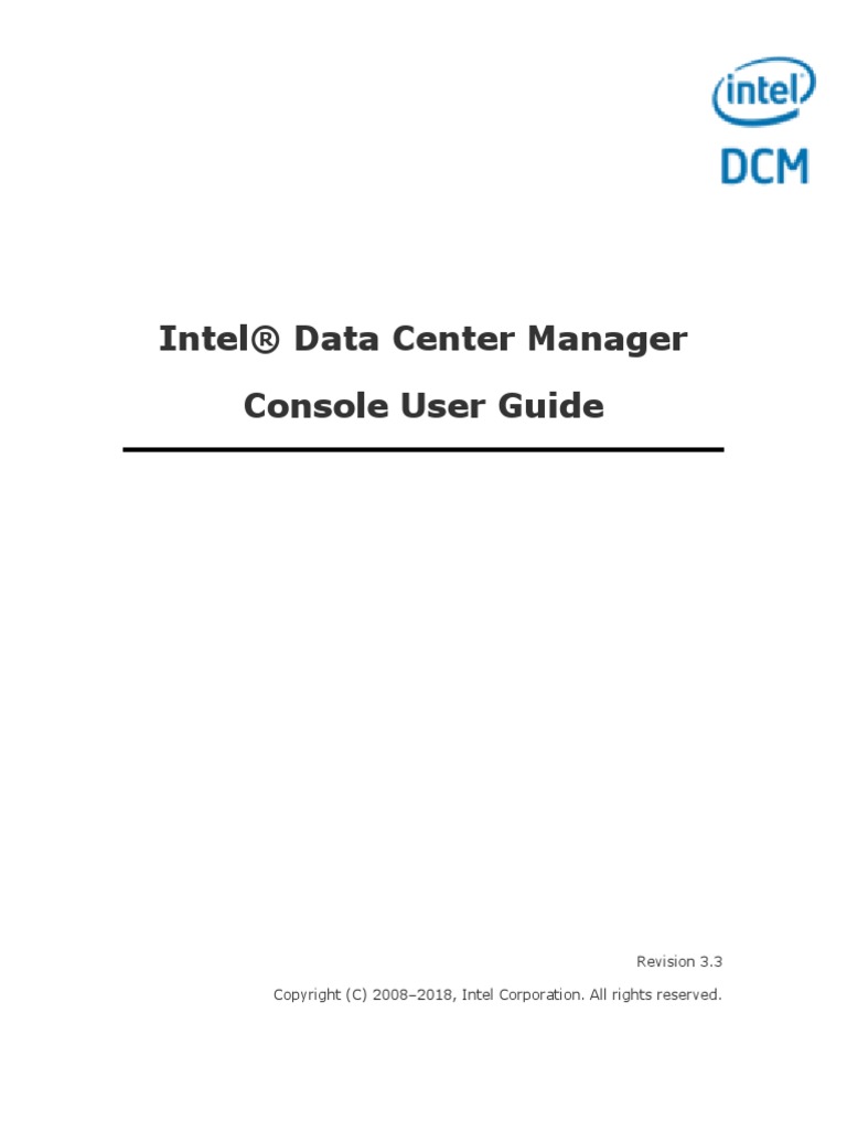 Intel DCM User Guide | PDF | Command Line Interface | Computer Engineering