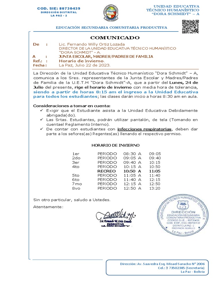 COMUNICADO PPFF | PDF