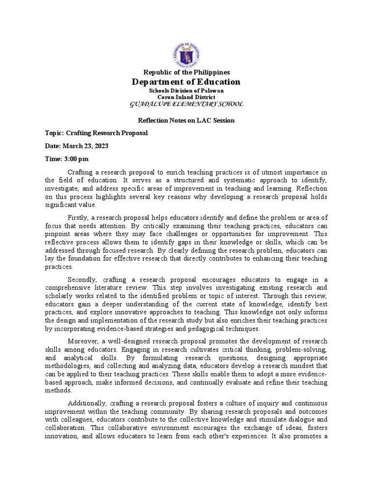 Objective 8 Reflection Notes | PDF