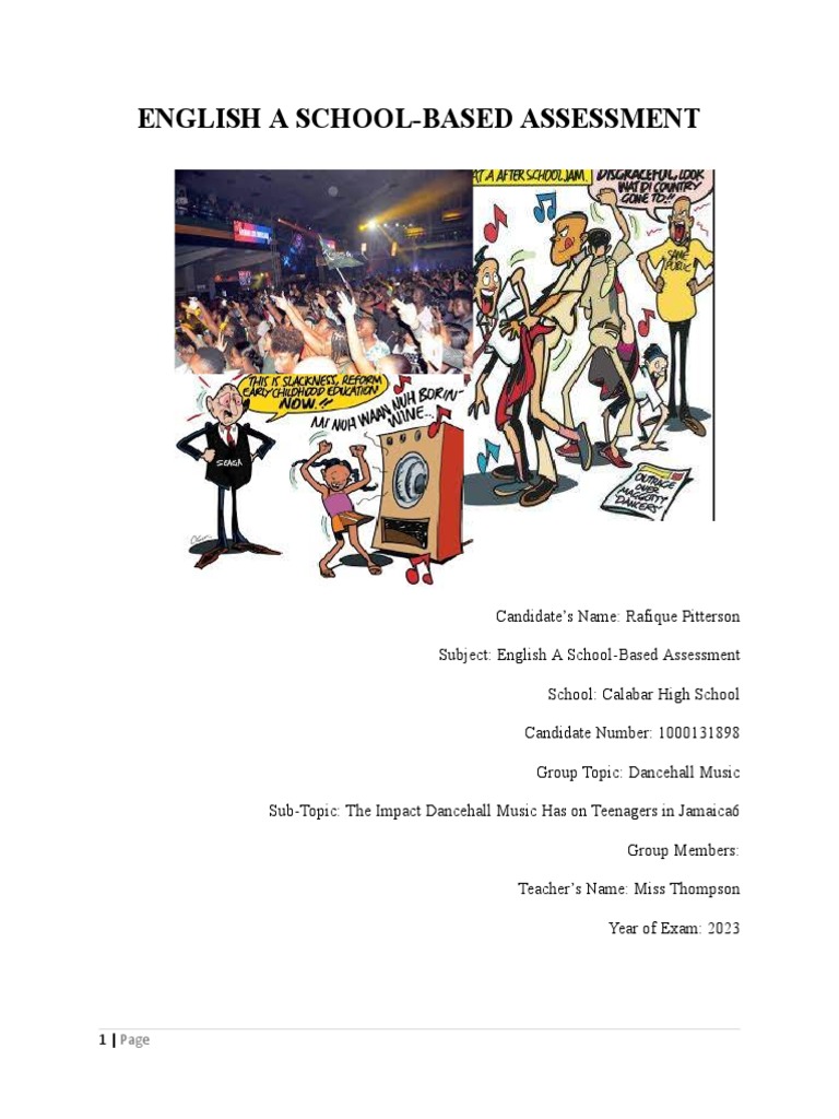 Rafique English SBA FINAL 2 | PDF | Adolescence | Public Speaking