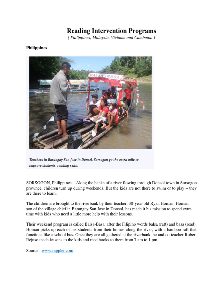 Reading Intervention Programs | PDF | Language Arts & Discipline