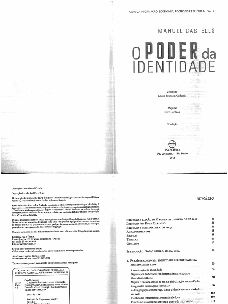 Castells Poder Da Identidade | PDF