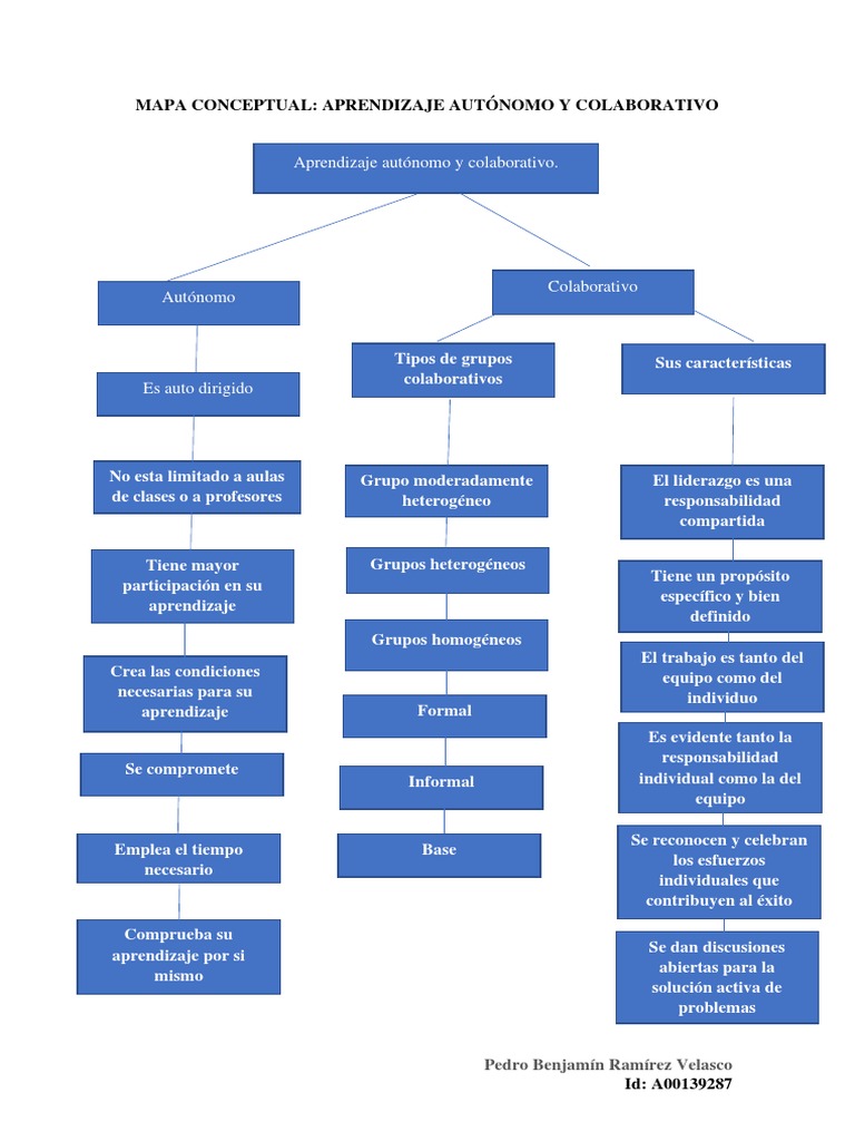 Mapa Conceptual de Aprendizaje Autónomo | PDF | Aprendizaje | Cognición