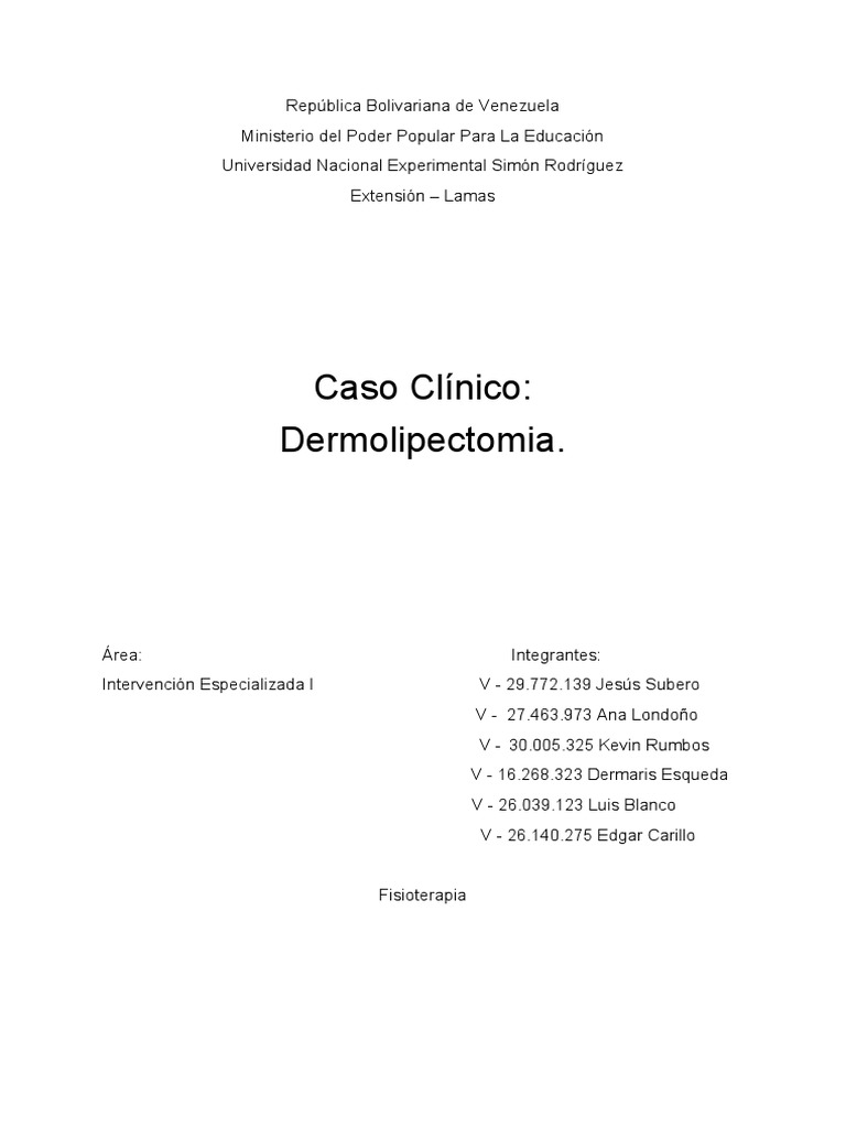 Dermolipectomia-1 | PDF | Masaje | Droga anti-inflamatoria libre de ...