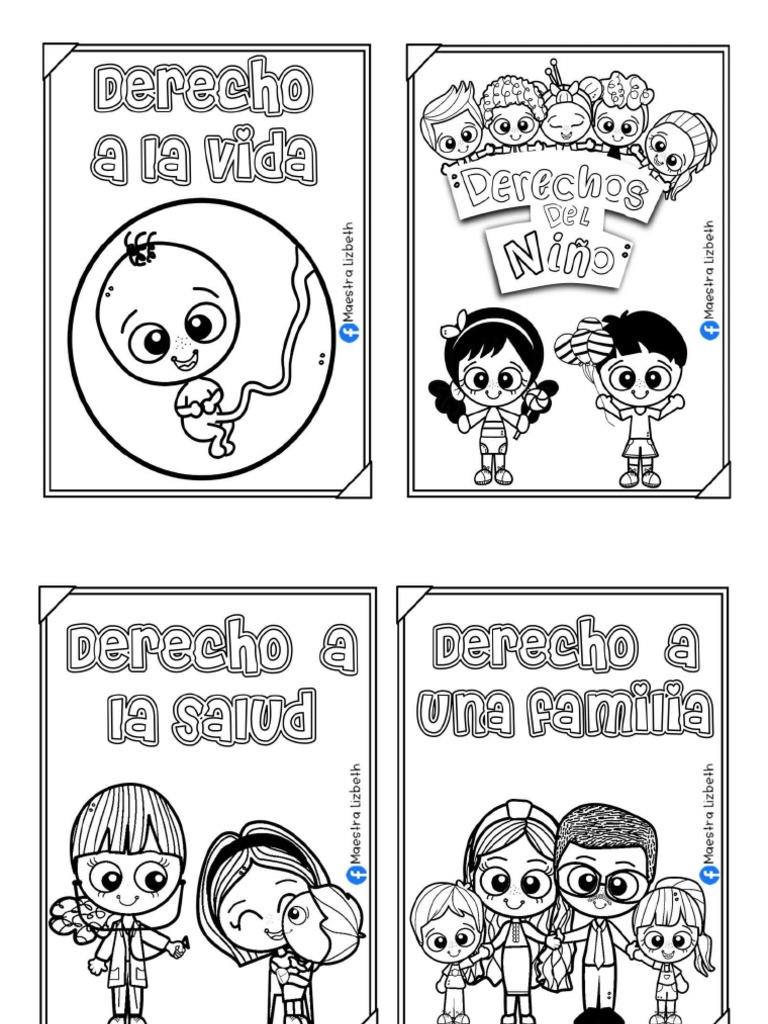 Derechos Del Niño Imagenes para Album | PDF