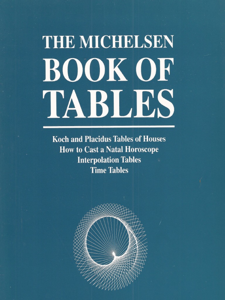 The Michelsen Book of Tables | PDF