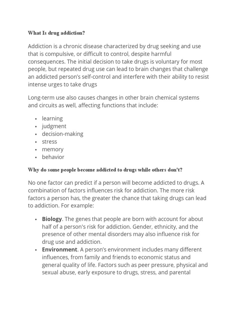 drug addiction | PDF