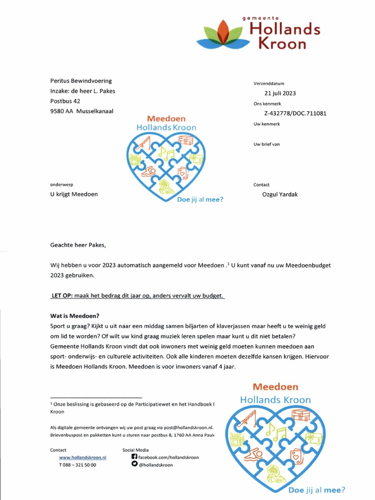 Gemeente HK meedoen | PDF