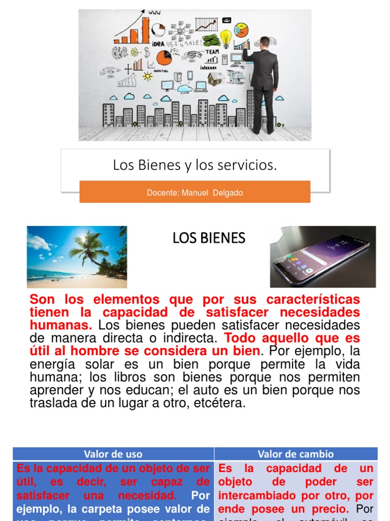 Bienes y Servicios: Conceptos Clave | PDF | Bienes | Utilidad