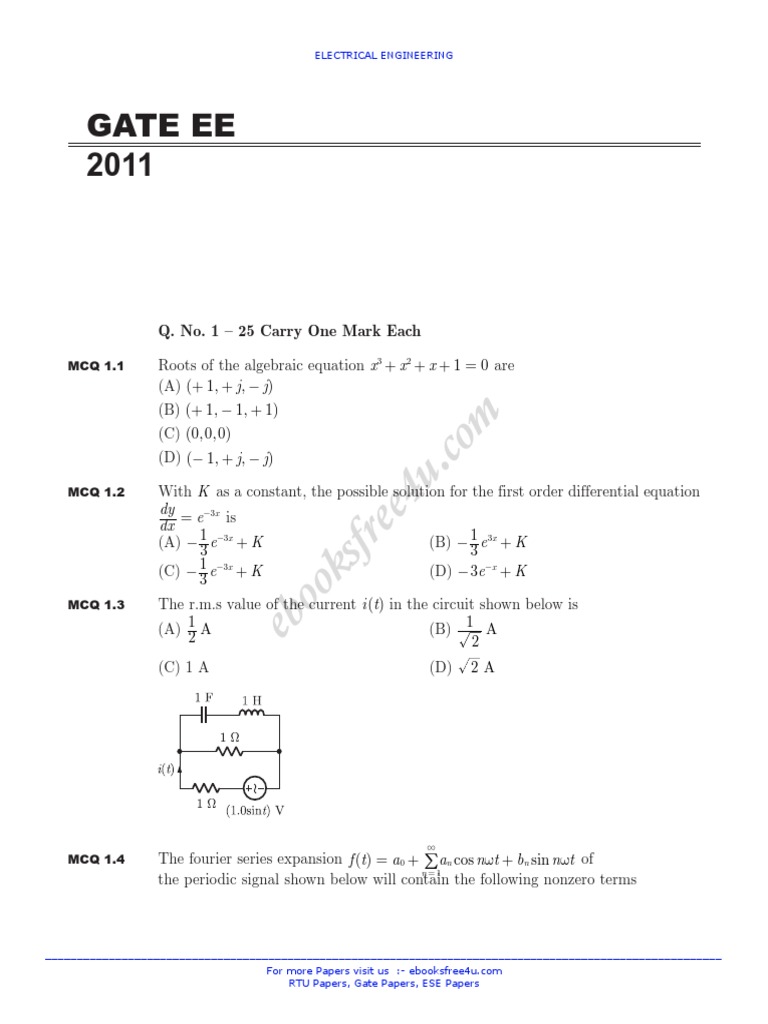 Ee Gate 2011 | PDF