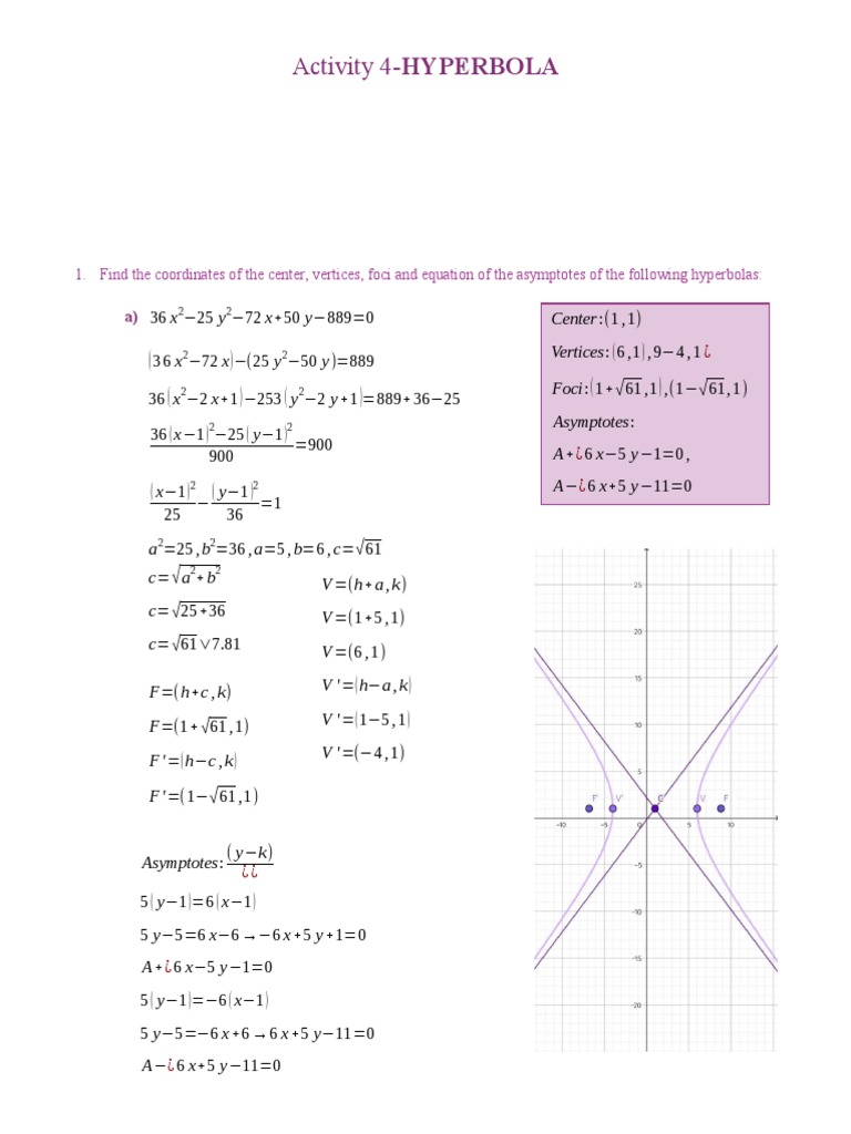 Activity 4-HYPERBOLA (Group5) | PDF