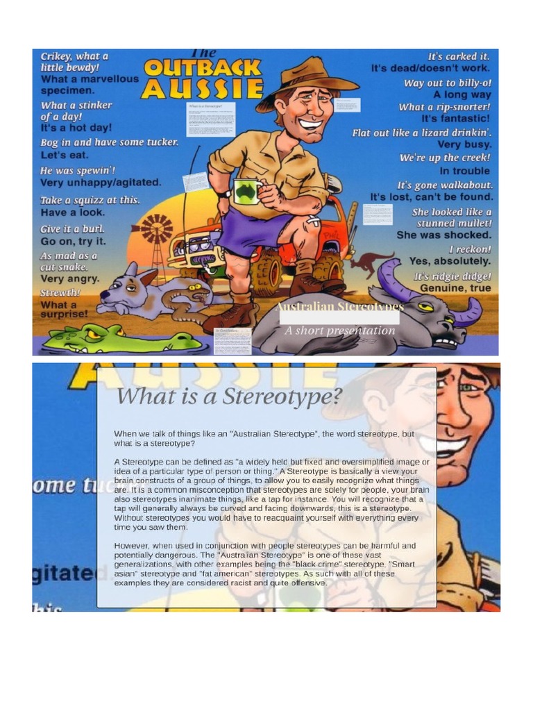 Australian Stereotype | PDF